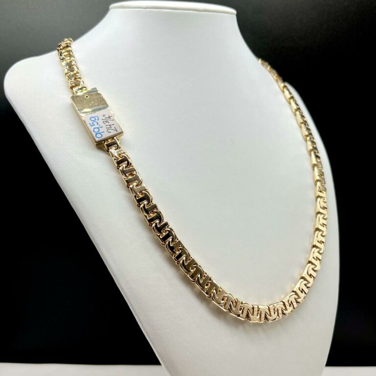 100g Chino Bar Chain 10k – D'Oro Jewelers